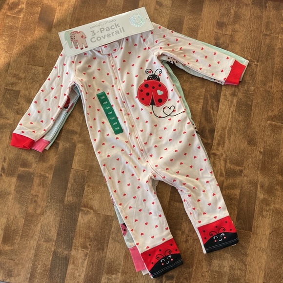 One Pieces | Sale New Baby Lady Bug 3 Pack Footless Onesies | Poshmark
